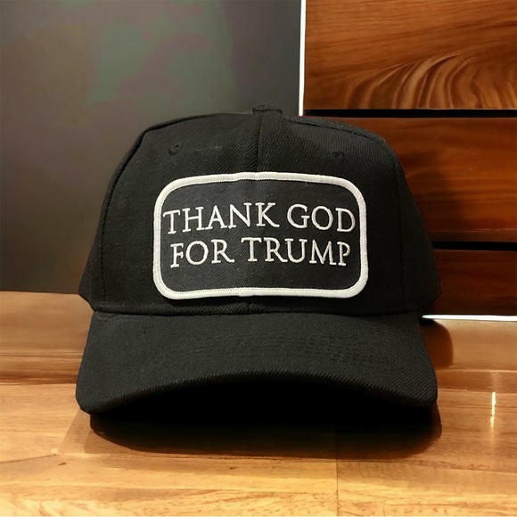 Accessories | Thank God For Trumpembroidered 10 Cotton Adjustable ...